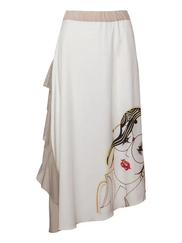 ARTISTA Dori Maxi Skirt - White