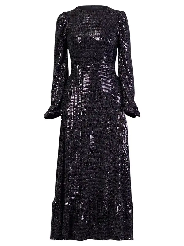 MEEM LABEL Swinton Sequin Dress - Black