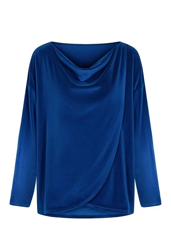 JJWINKS Velour Top - Blue