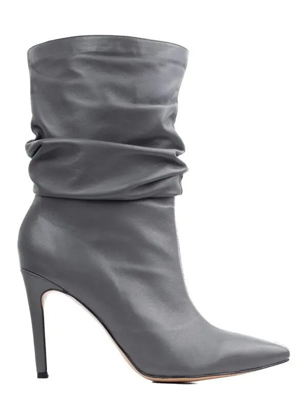 GINISSIMA Leather Eva Boots - Grey