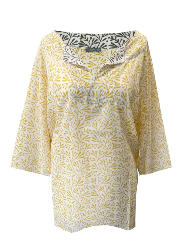 LIME TREE DESIGN Bud Print Tunic Top - Orange