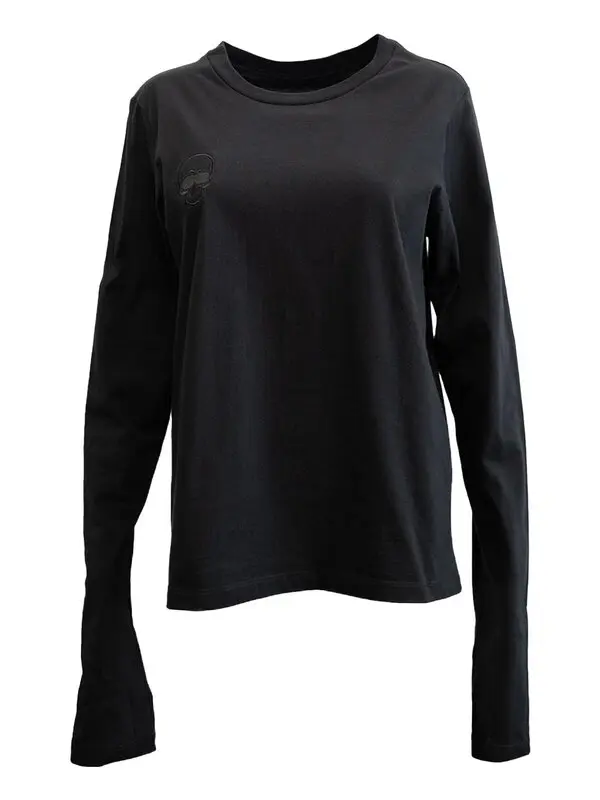 GALLERIADELE Long-sleeve Skull T-shirt - Black