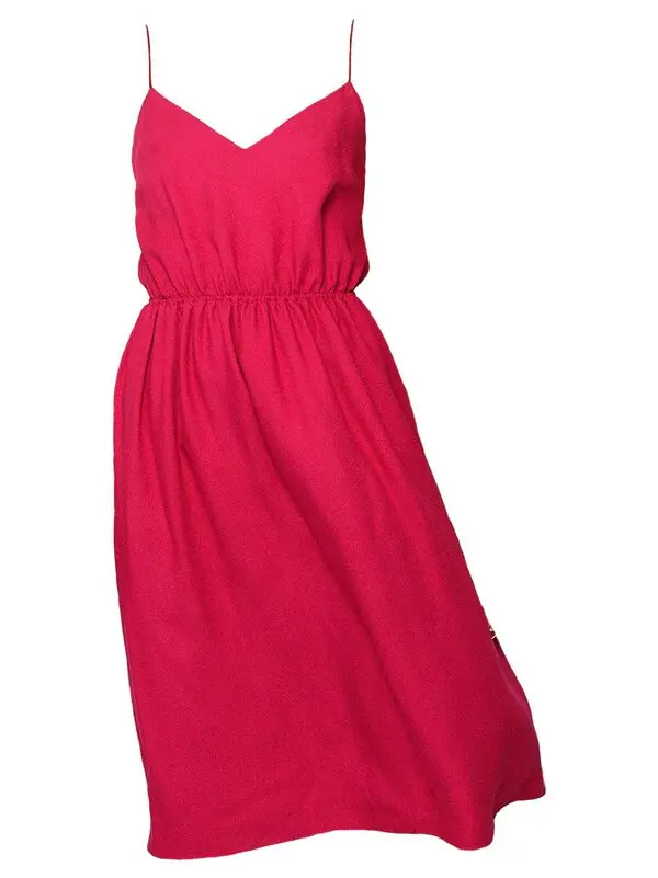 2KSTYLE Valeria Spaghetti-straps Midi Dress - Pink
