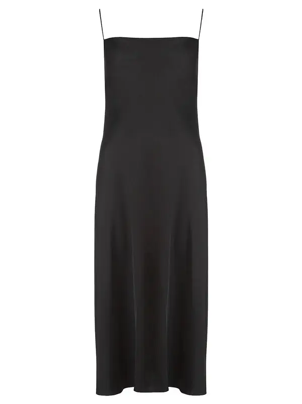 ROSES ARE RED The Midi Slipdress - Black