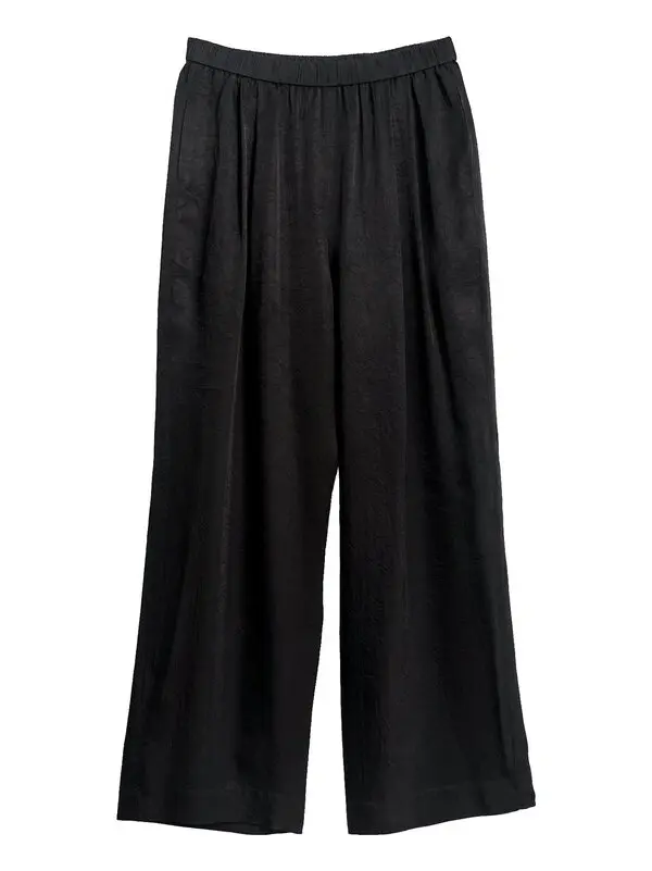 LOST PATTERN Beach Blossom Wide-leg Trousers - Black