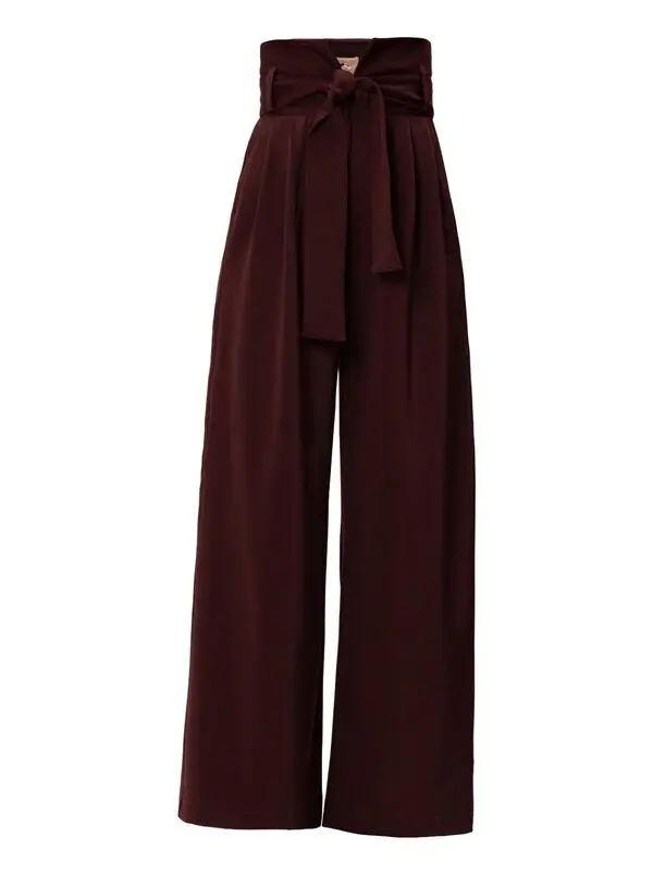 JULIA ALLERT High-waist Wide-leg Trousers - Red