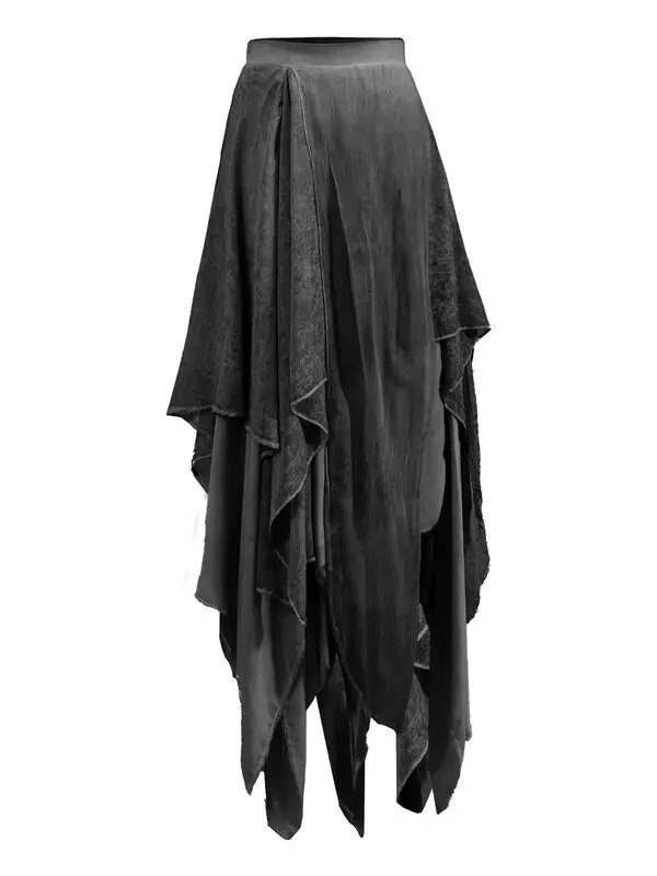 ZHENABIA Neutrals Bia Maxi Skirt - Grey