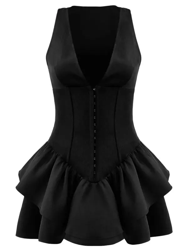 OW Augusta Corset Mini Dress - Black