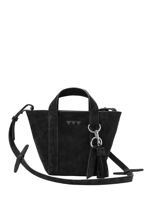 GET THE GALLOP Hay Bag Mini Suede - Black