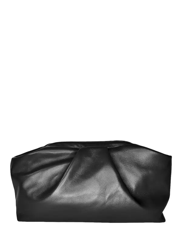 RUJ HERITAGE Nappa Leather Clutch - Black