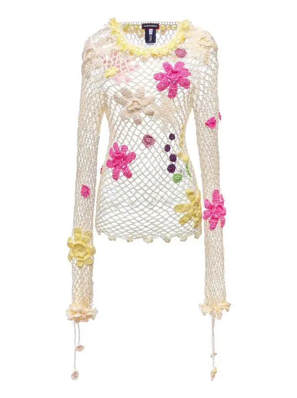 ANDREEVA Malva Crochet Top - White