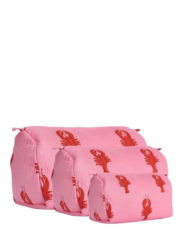 CYC Cotton Three-piece Travel Set - Pink