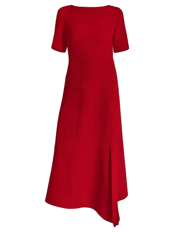 Santorelli Inez A-line Midi Dress - Red