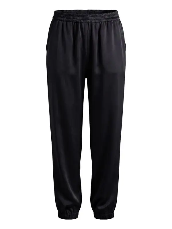 VIMISSIA Bubble Silk Jogger Pants - Black