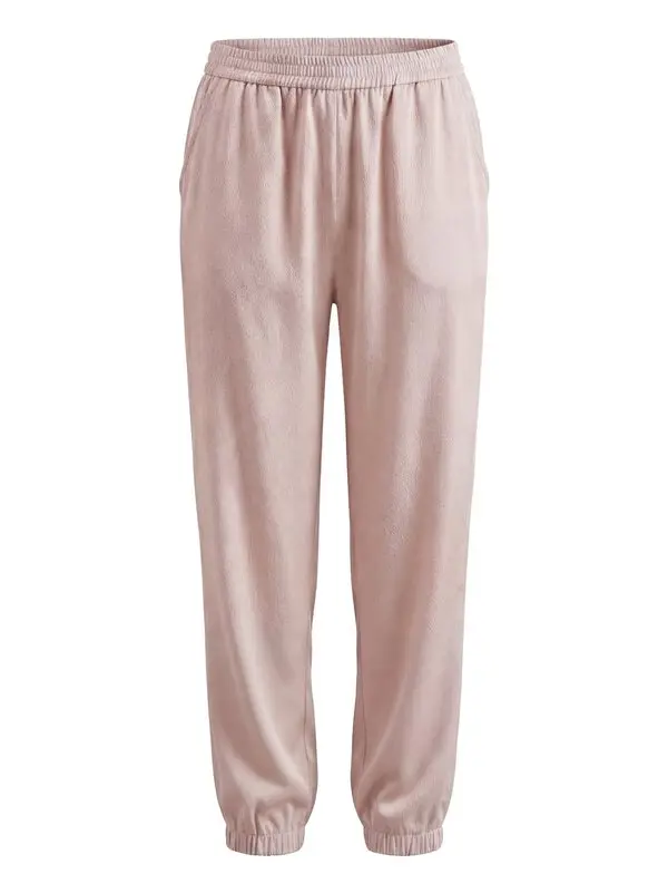 VIMISSIA Bubble Silk Jogger Pants - Rose Gold