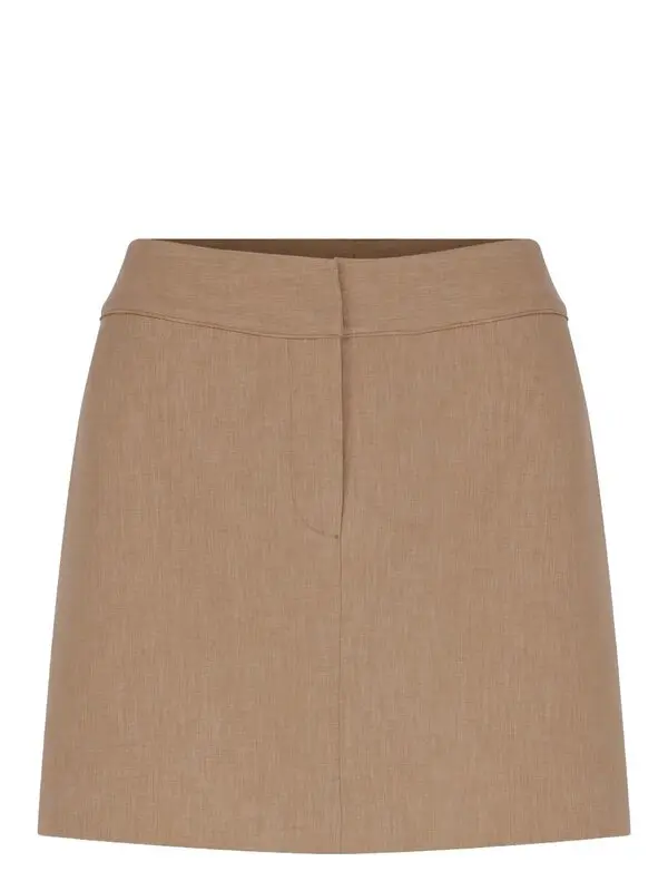 NAZLI CEREN A-line Mini Skirt - Brown