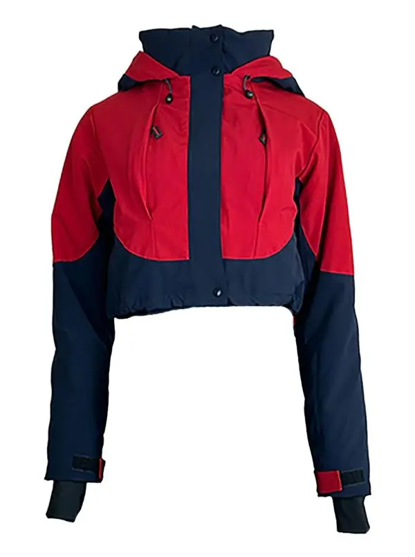 TEAM EVENT Freestyler Cropped Ski Jacket - Blue/red