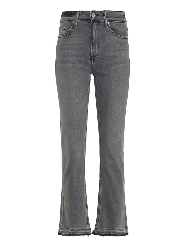NOEND Farrah Mid-rise Kick Flare Jeans - Grey
