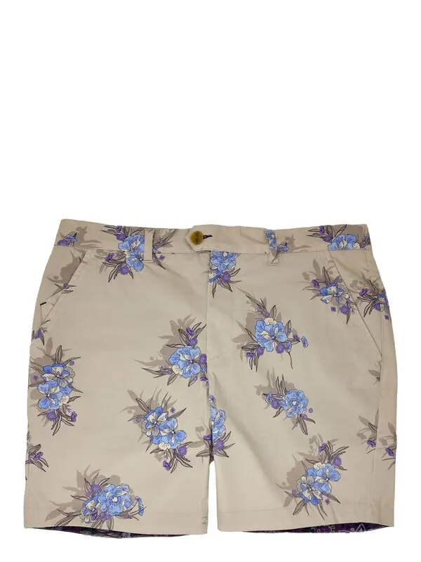 LORDS OF HARLECH John Oxford Harmony Flat-front Short - Brown