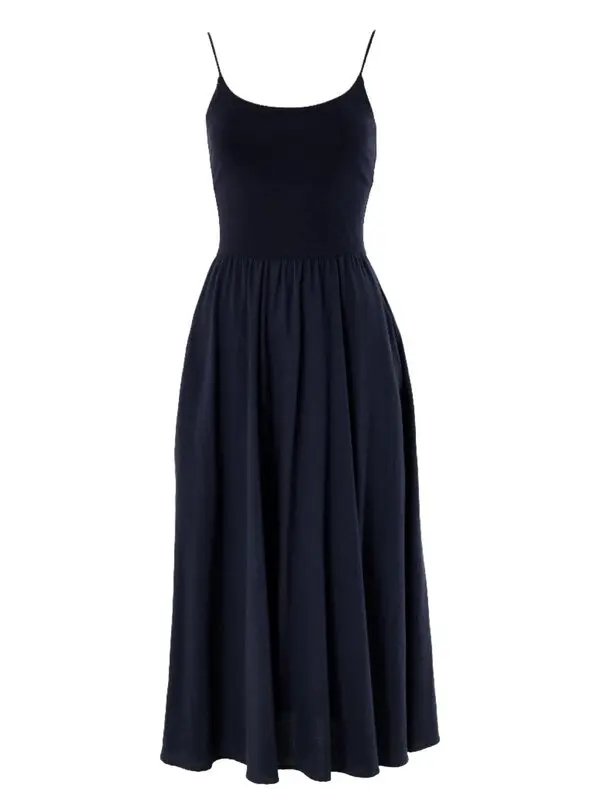 LOUCHE Soumia Midi Dress With Jersey Bodice And Recycled Cotton Skirt - Black