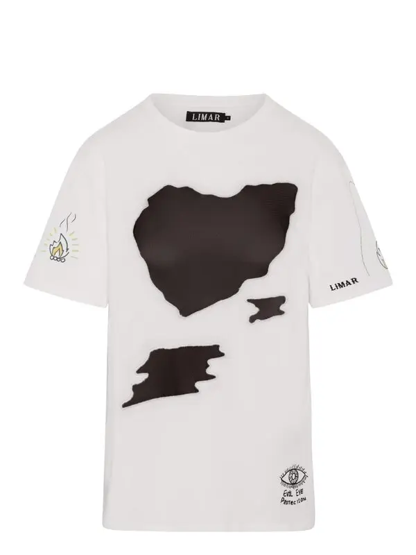 LIMAR Evil Eye Protection Sheer T-shirt - White