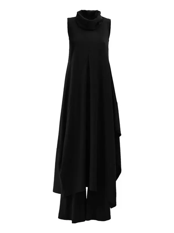 JULIA ALLERT Knit Dress And Pants Two-piece Set - Black