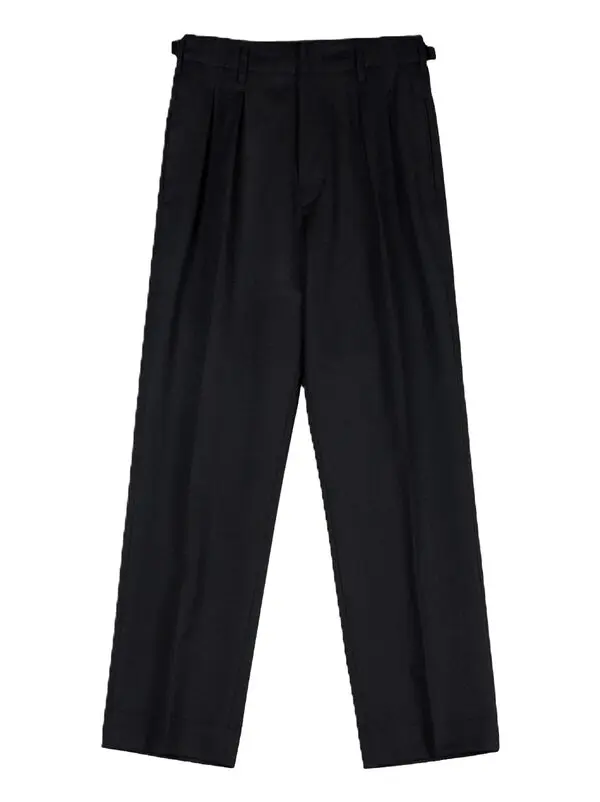 ELUNE MODE Wool Gabardine Trousers - Black