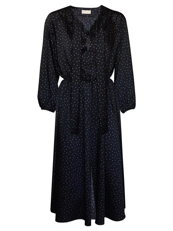 2KSTYLE Acton Polka Dot Midi Dress - Blue