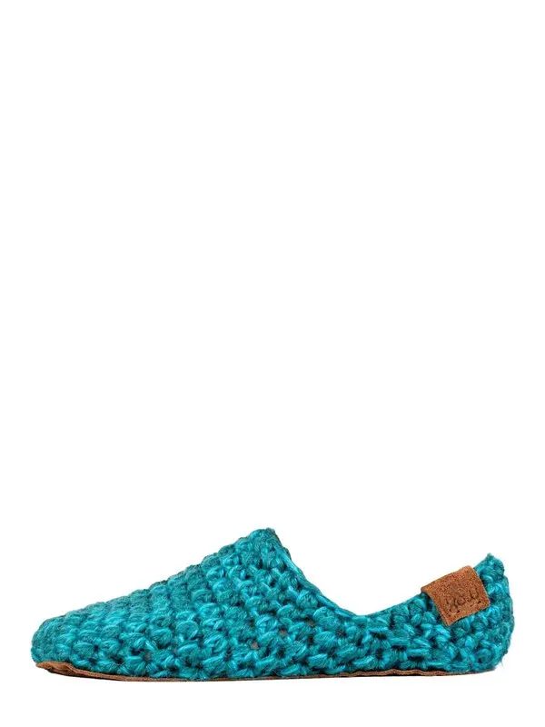 KINGDOM OF WOW Handmade Wool Slipper - Blue