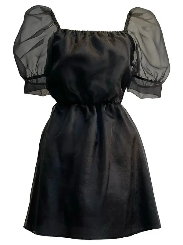 BLAISE LONDON The Parade Organza Mini Dress - Black