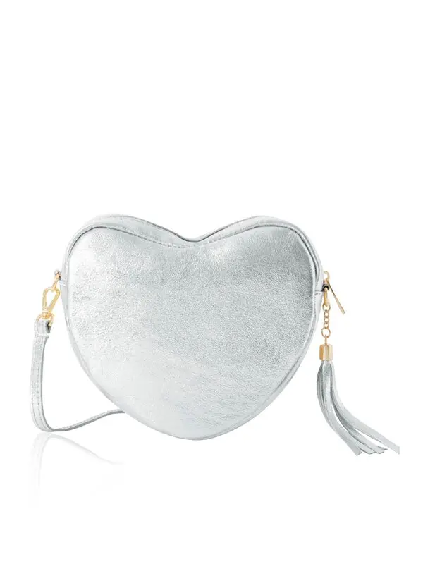 BETSY & FLOSS Venice Heart Bag - Silver
