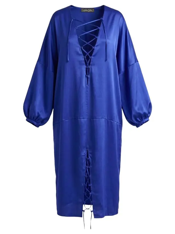 HELENE GALWAS Silk Tunic Dress - Blue