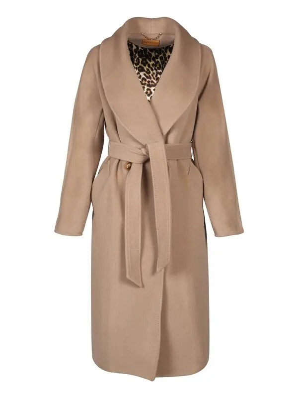 SANTINNI Hepburn Virgin Wool And Cashmere Coat - Grey