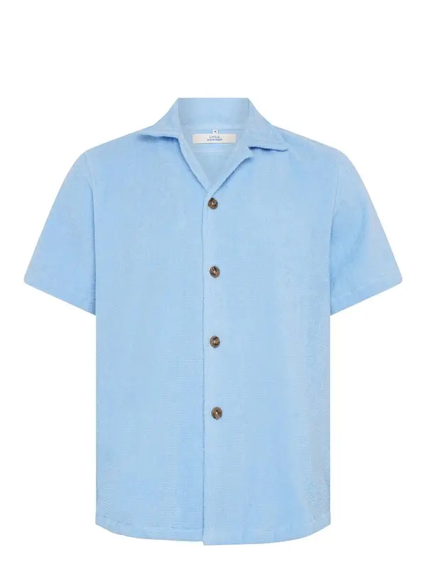 LITTLE MARINER Coastal Terry Shirt - Blue