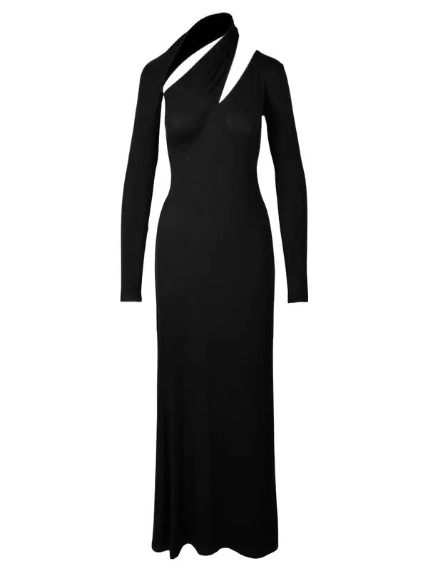 IOANA CIOLACU Hug Maxi Dress - Black