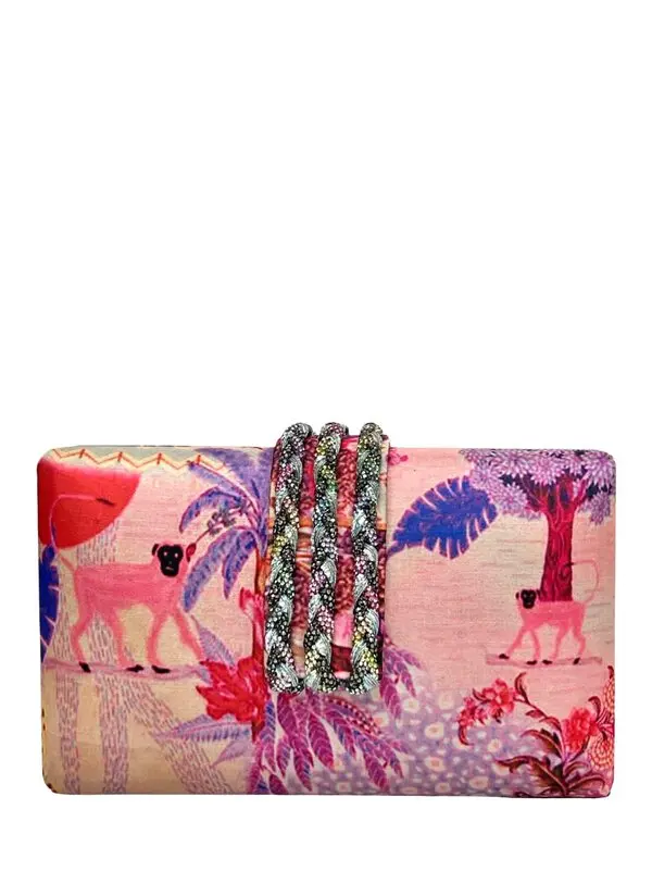 SIMITRI Faerie Braided Clutch - Pink