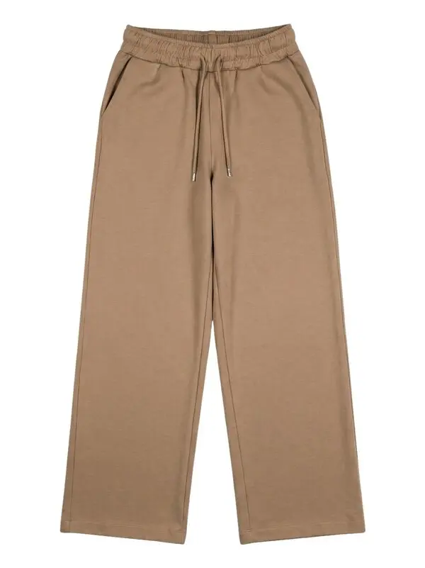 VIRAGO Relaxed Fit Pants With Elastic Waistband - Brown