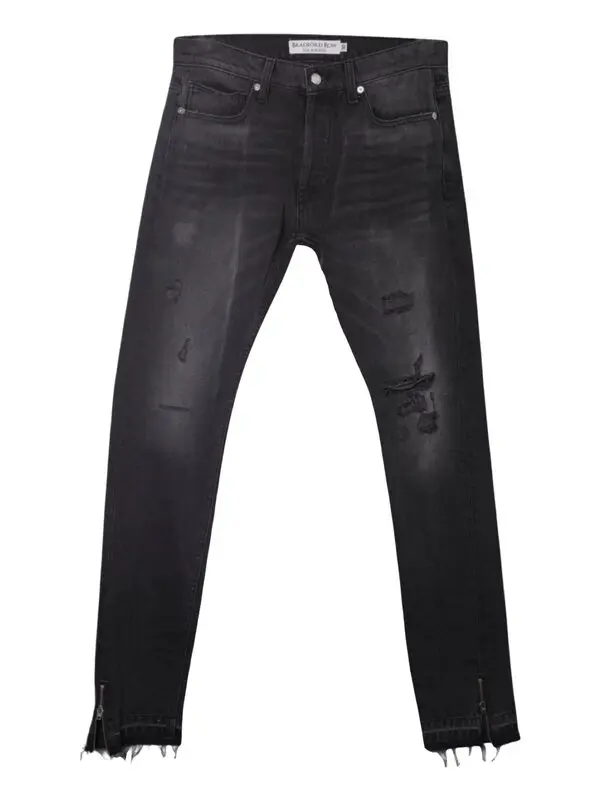 BRADFORD ROW Slim Fit Tapered Jeans - Black