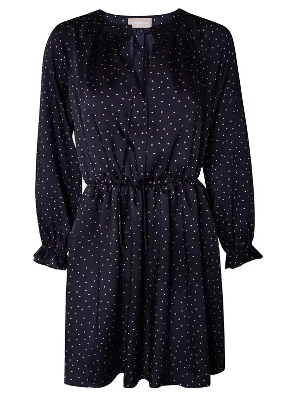 2KSTYLE Blaire Polka-dot Mini Dress - Blue