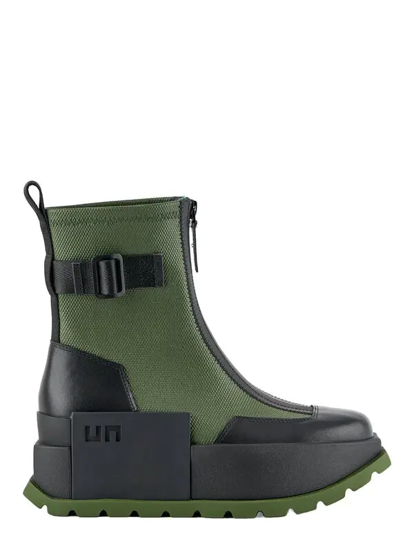 United Nude Roko Bootie Ii Combat - Green/black