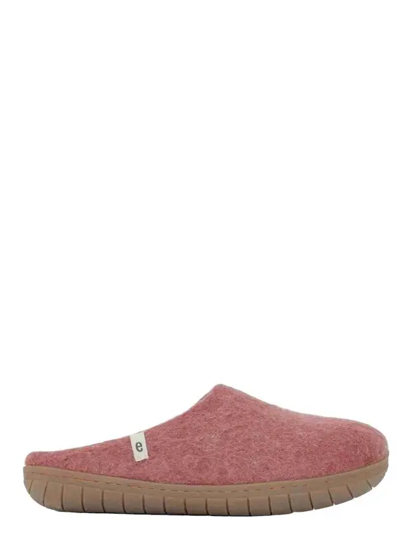 EGOS COPENHAGEN Wool Slipper With Rubber Sole - Pink