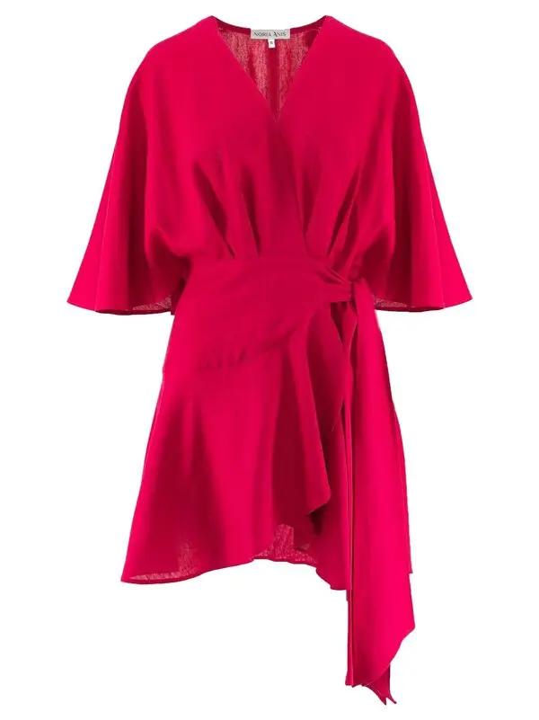 NORIA ANIS Fiorella Mini Wrap Dress - Pink