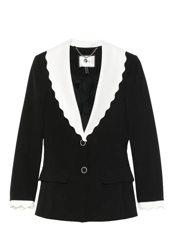 NISSA Fitted Single-breasted Blazer - Black