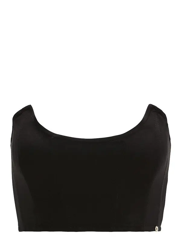NISSA Paneled Corset - Black