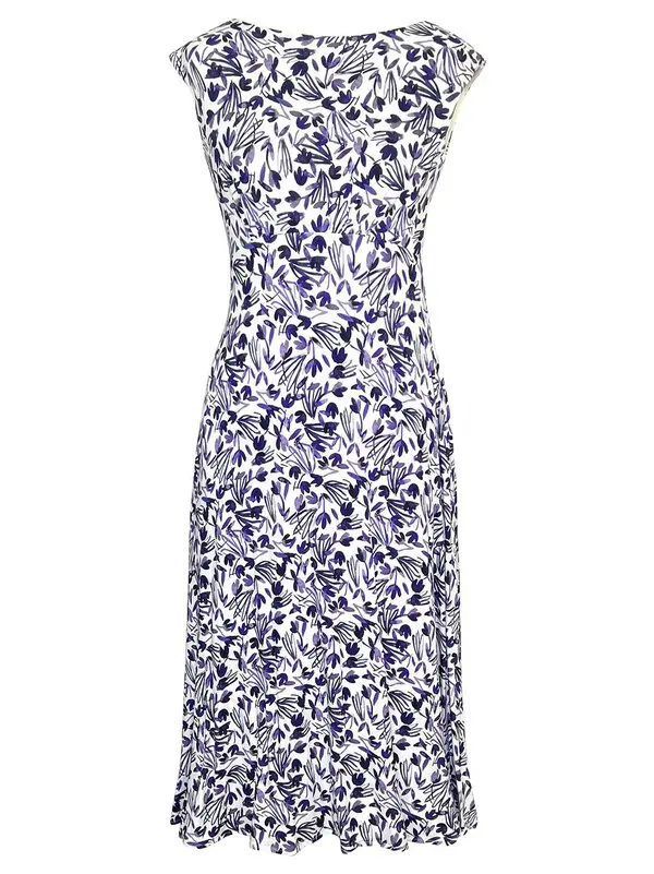 ALIE STREET LONDON Luna Midi Dress With Pockets - Blue/white
