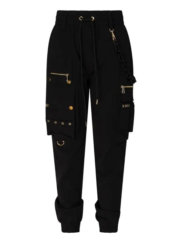 CIRCULAR PATH Cargo Pant - Black/gold