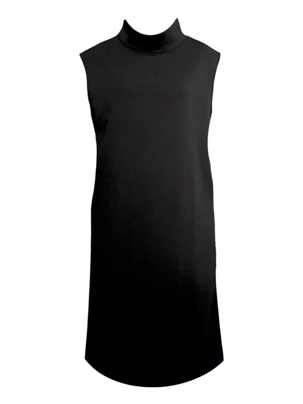 FROCK TALES Sleeveless Funnel Neck Overdress - Black