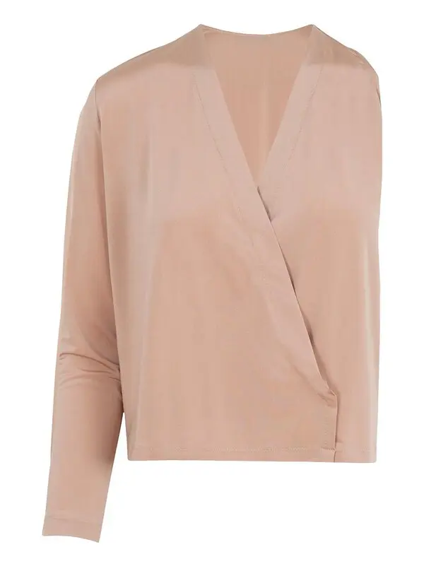 THE MOLC Beth One-shoulder Blouse - Brown