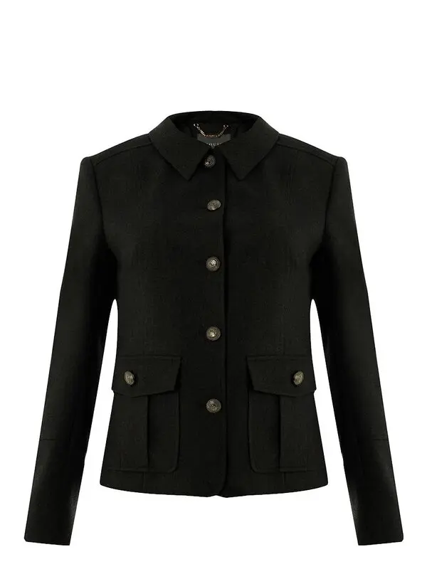 EXQUISE Aubrie Structured Jacket - Black/grey