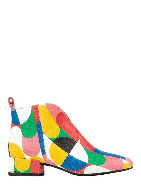 EMBASSY LONDON USA Iris Groovy Ankle Boot - Black/white